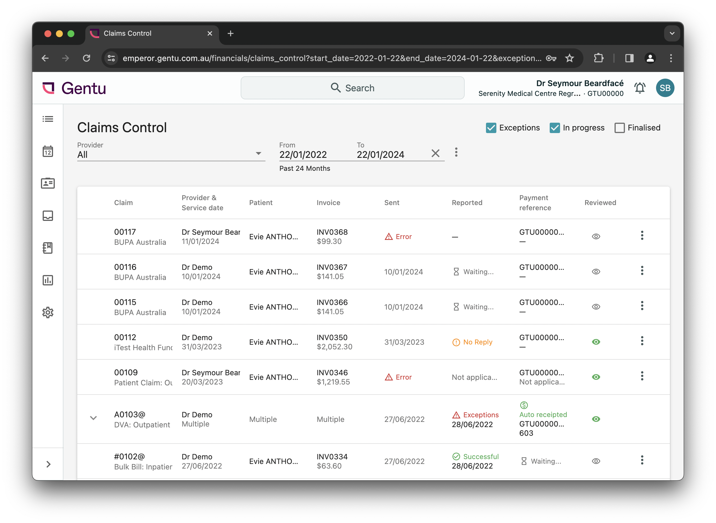 Claims Control | Gentu Support