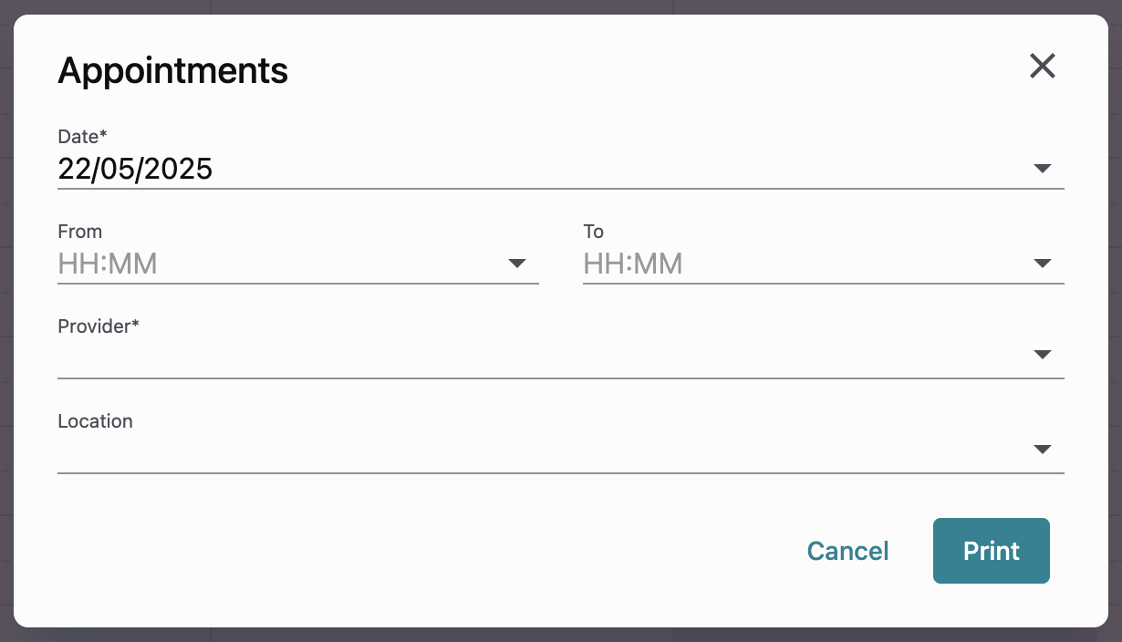 Appointment Book reports | Gentu Support
