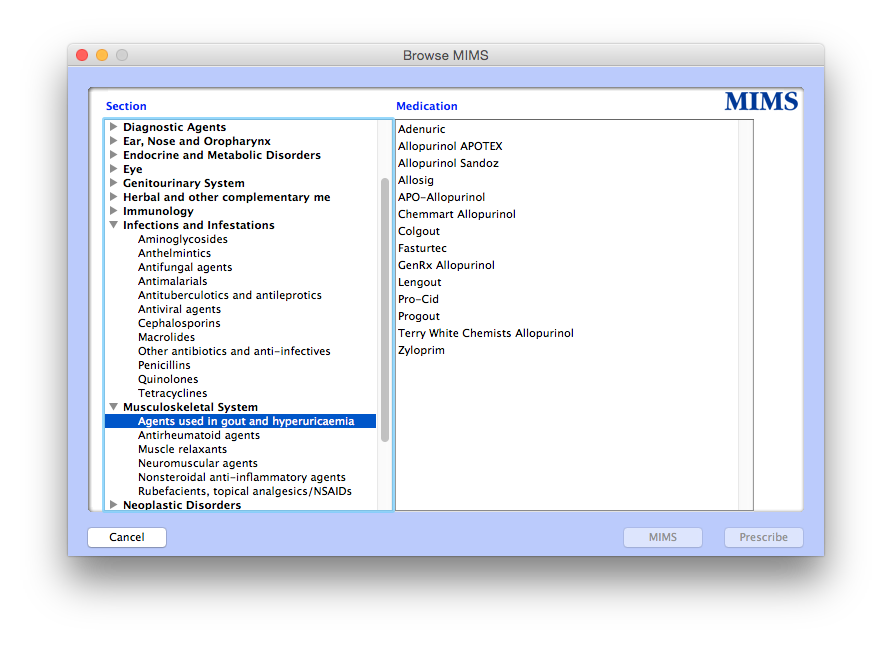 MIMS Integrated in Genie | Genie Support
