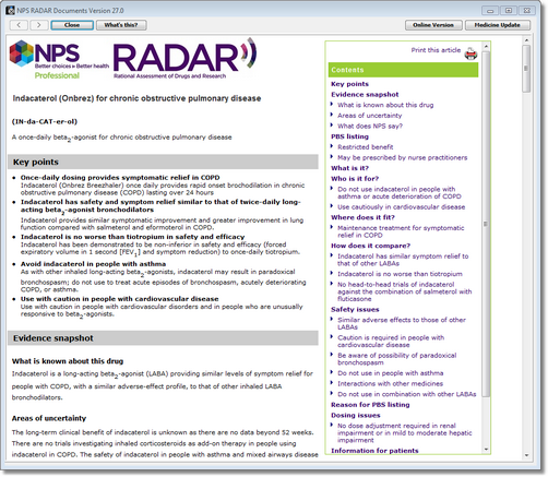 National Prescribing Service (NPS) and Genie | Genie Support