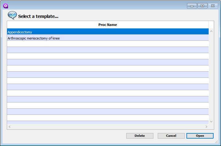 Procedure templates | Genie Support