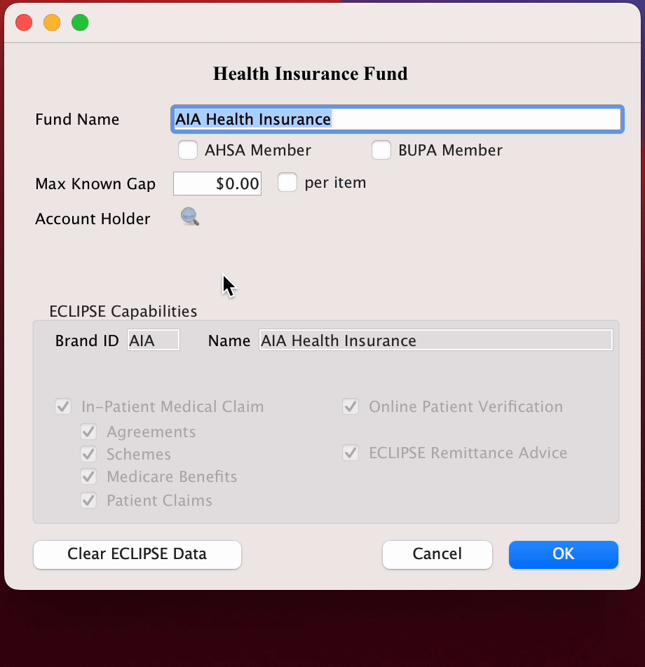 Configuring health funds in Genie | Genie Support