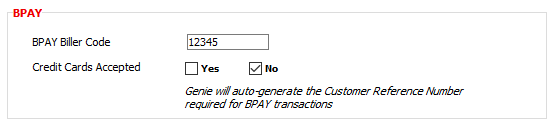 Configuring BPAY in Genie | Genie Support