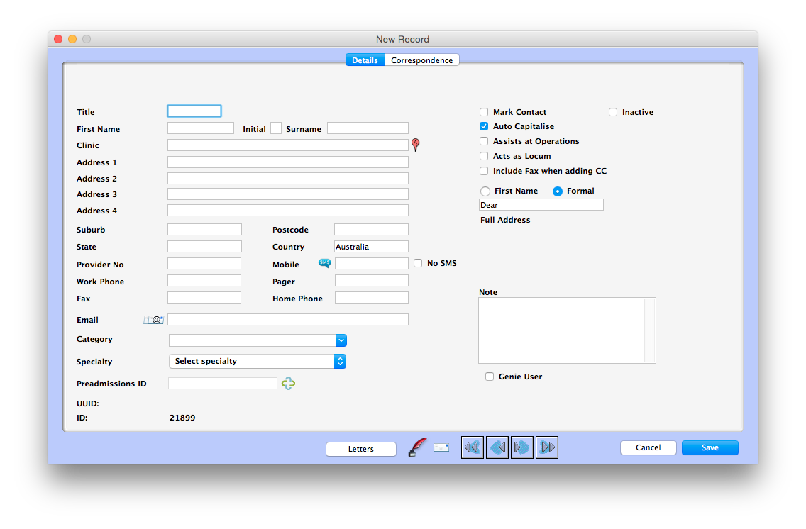 How do I add a new address book record? | Genie Support