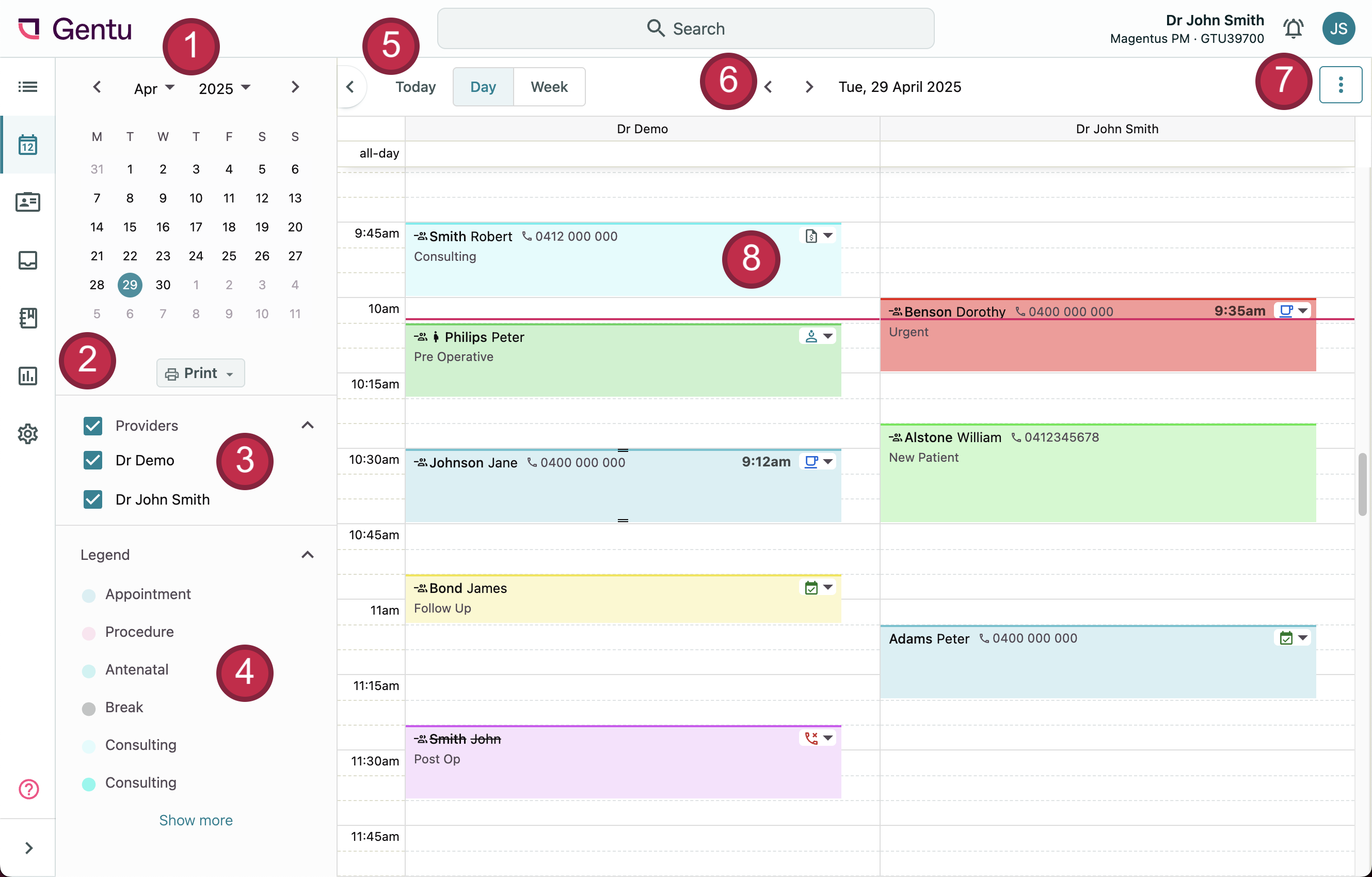 Appointment Book | Gentu Support