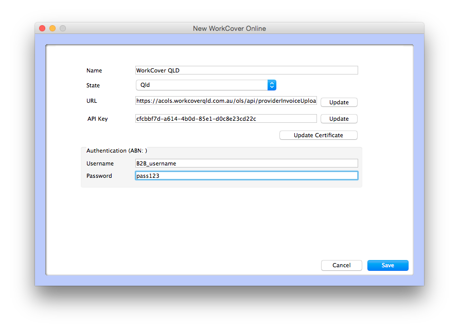 Configuring WorkCover Online Queensland | Genie Support