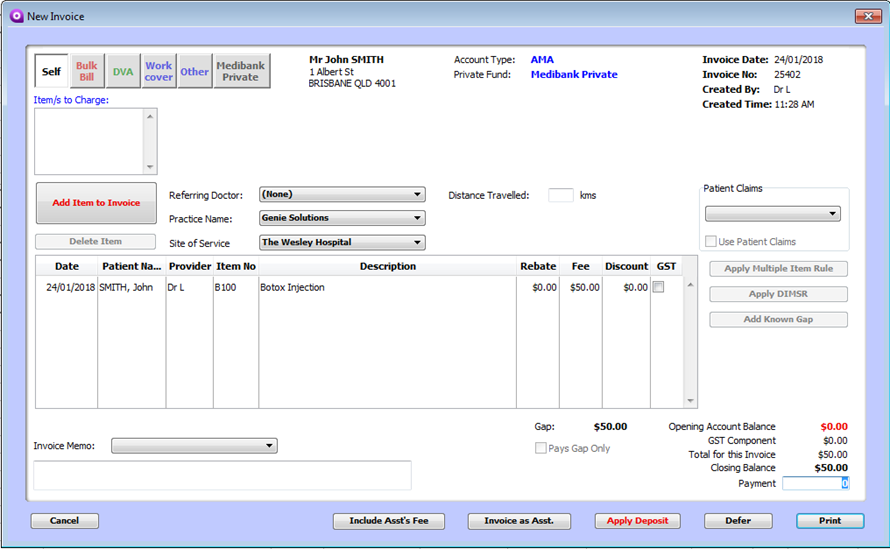 How do I charge GST? | Genie Support