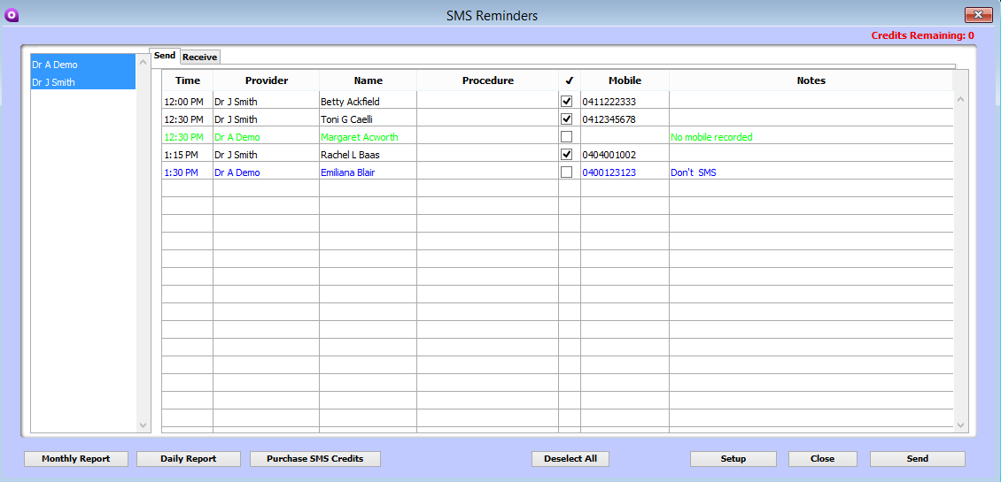 SMS Reminders | Genie Support