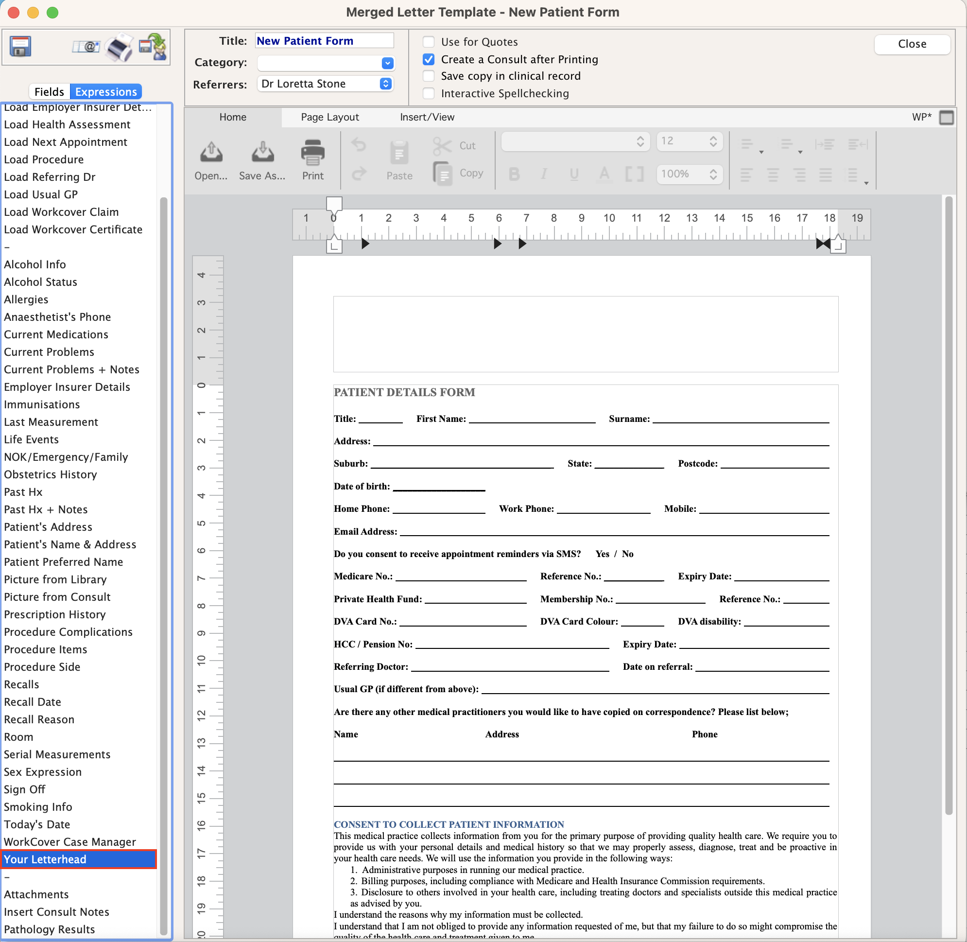 Customising Letter Templates | Genie Support