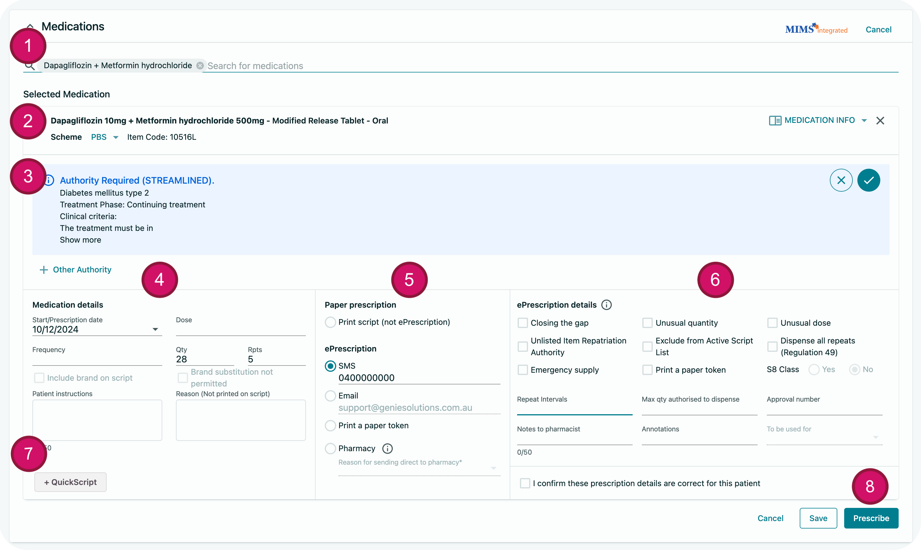 Creating prescriptions and ePrescriptions | Gentu Support