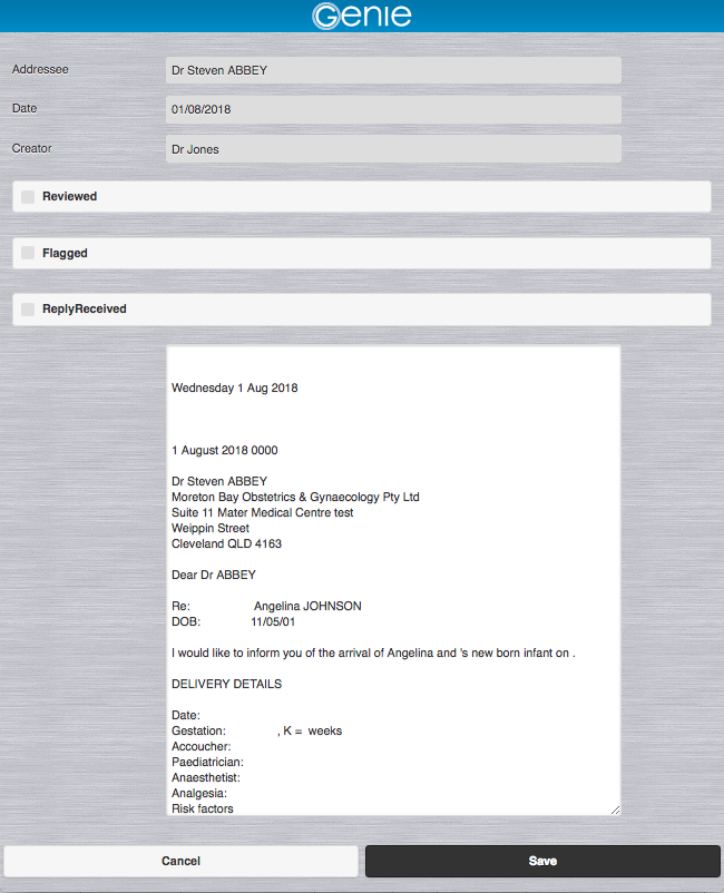 GenieWeb Menu options | Genie Support