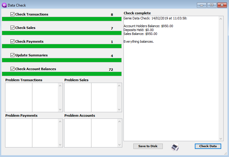 Check Integrity | Genie Support