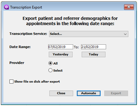 Transcription Export | Genie Support