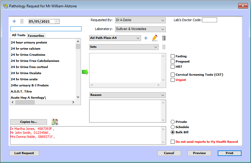 How do I create a new pathology request? | Genie Support