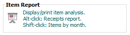 The Item Report | Genie Support