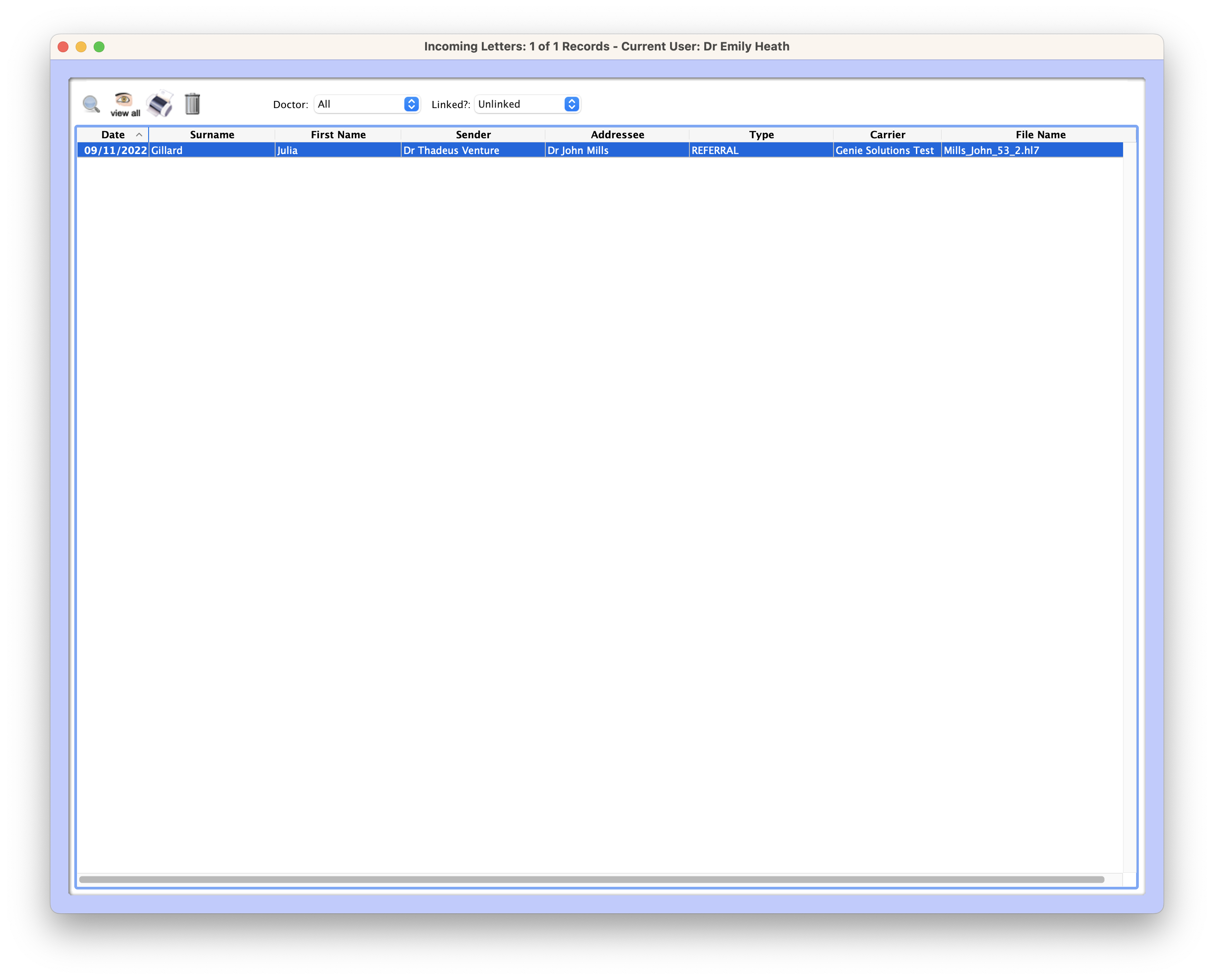 Viewing and actioning electronic correspondence | Genie Support