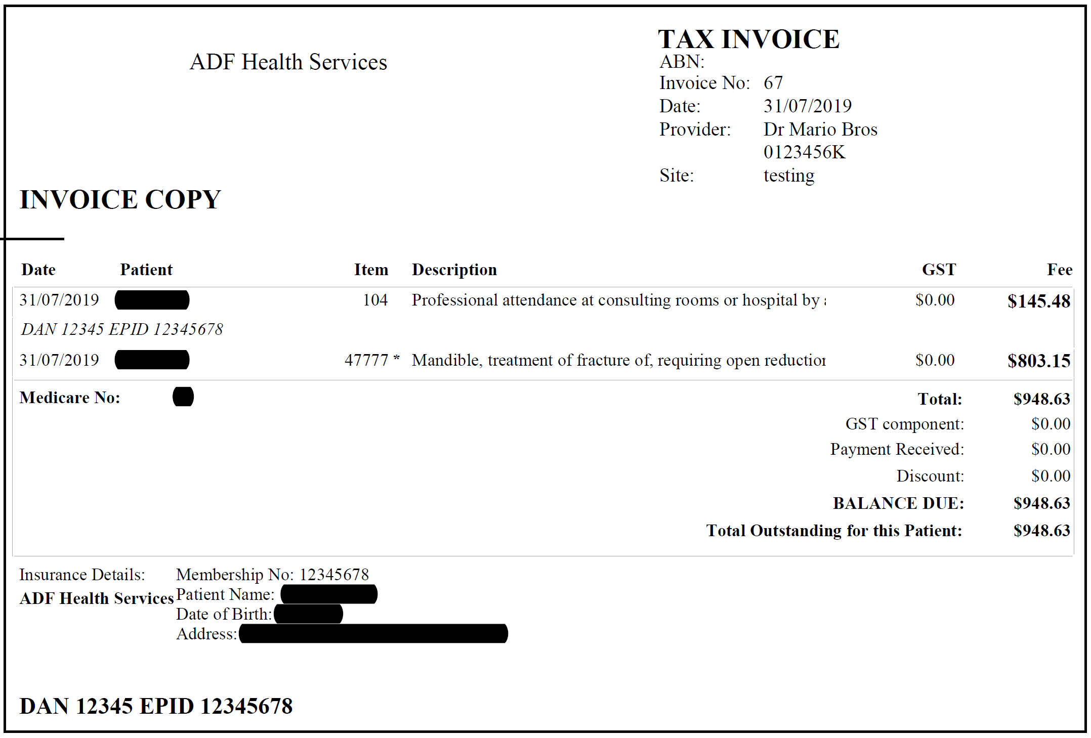 ADF Health Services (BUPA) - formerly Garrison Health | Genie Support