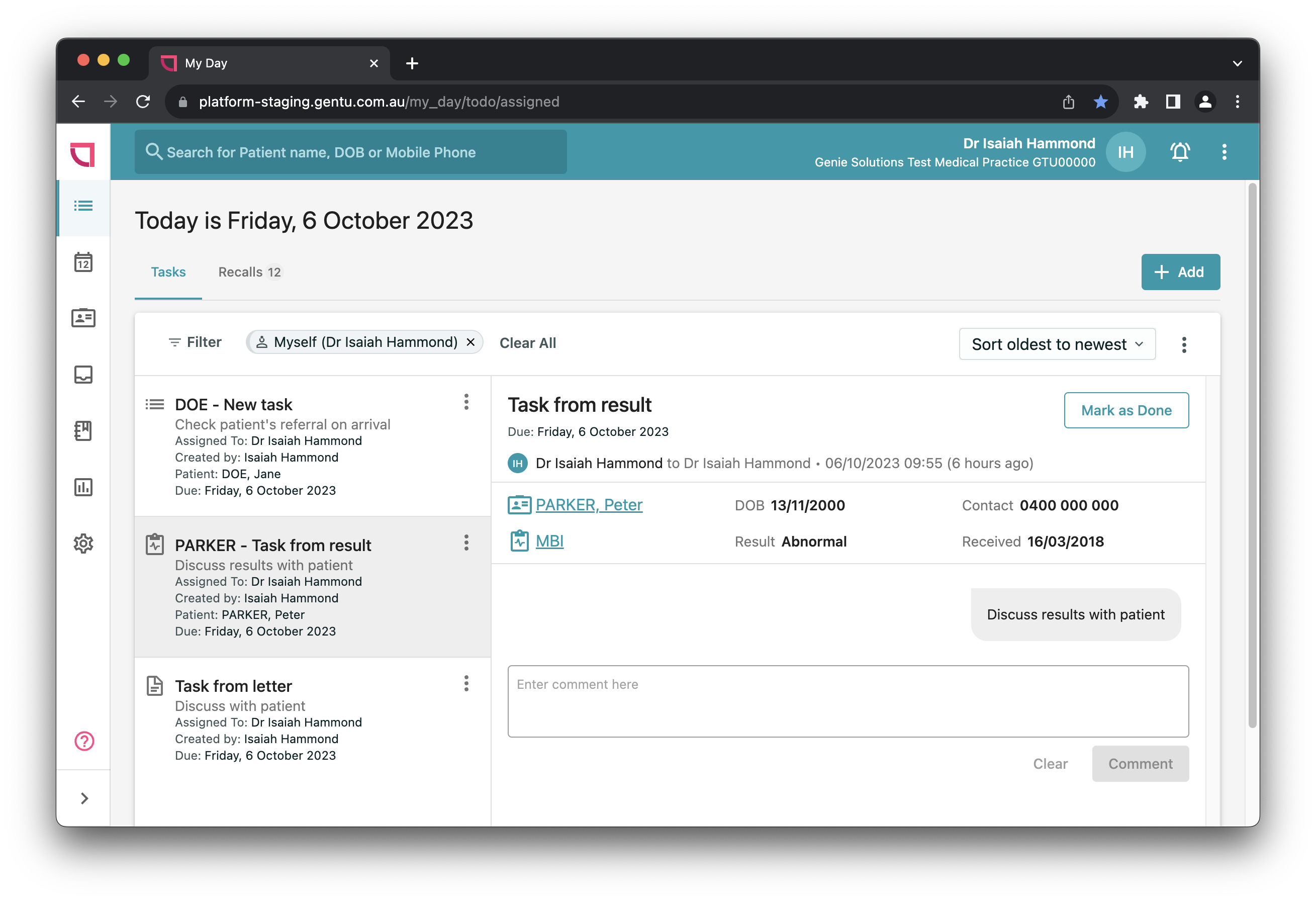 Tasks | Gentu Support