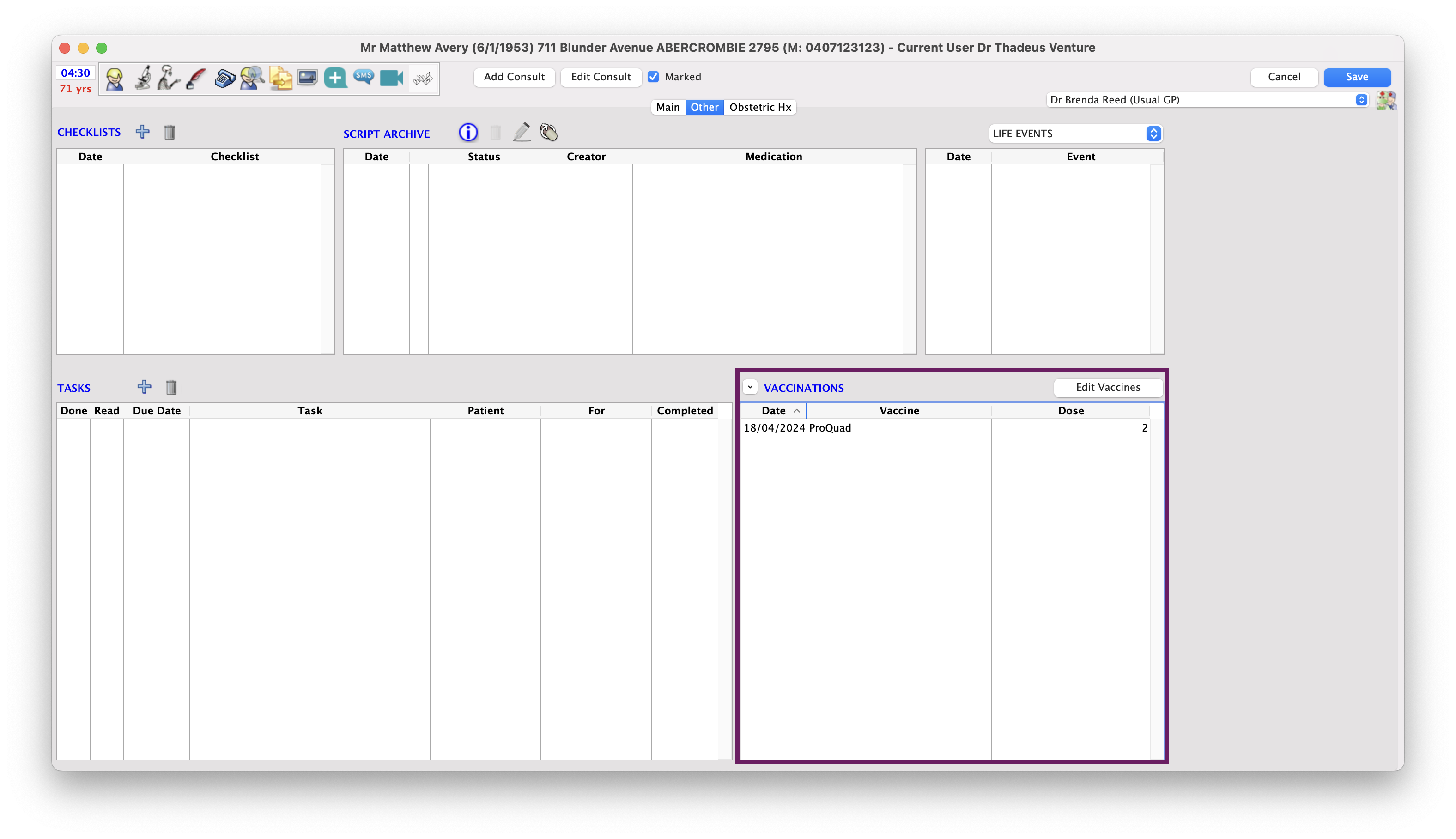 Creating vaccination records in Genie | Genie Support