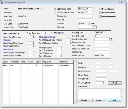 IVF Treatment Cycles: Embryo tracking | Genie Support