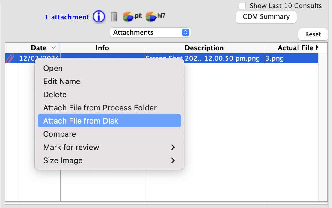 Attaching files to patient records | Genie Support