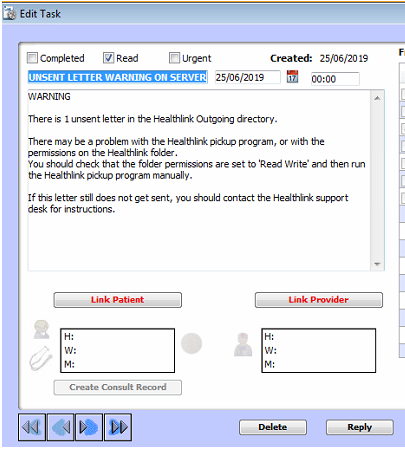 Unsent Letter Tasks | Genie Support