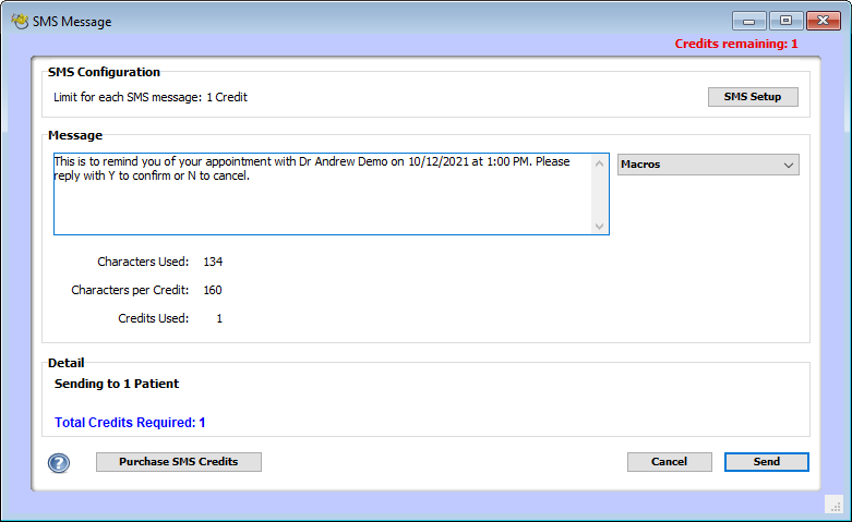 How do I send SMS reminders manually? | Genie Support