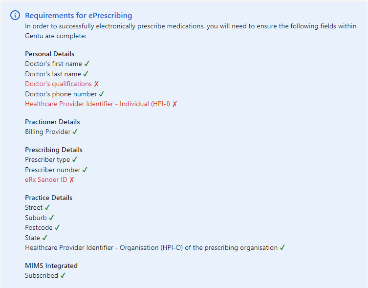 ePrescribing Step 9 Activate ePrescribing in Gentu | Gentu Support