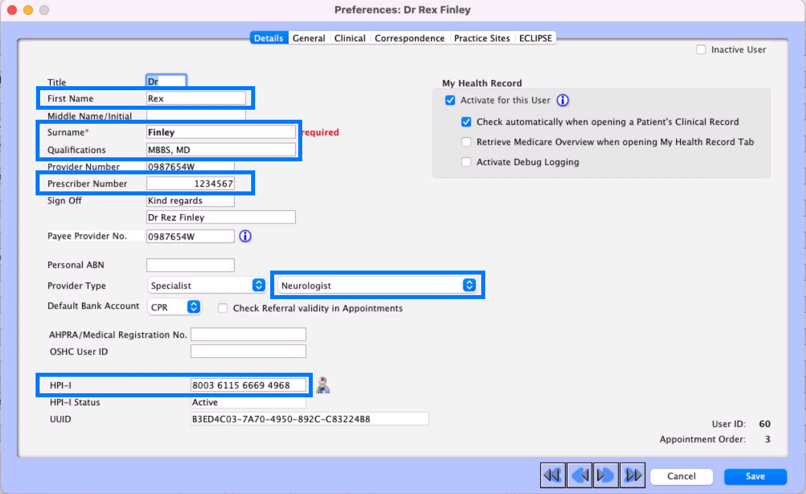 Configuring users for ePrescribing | Genie Support